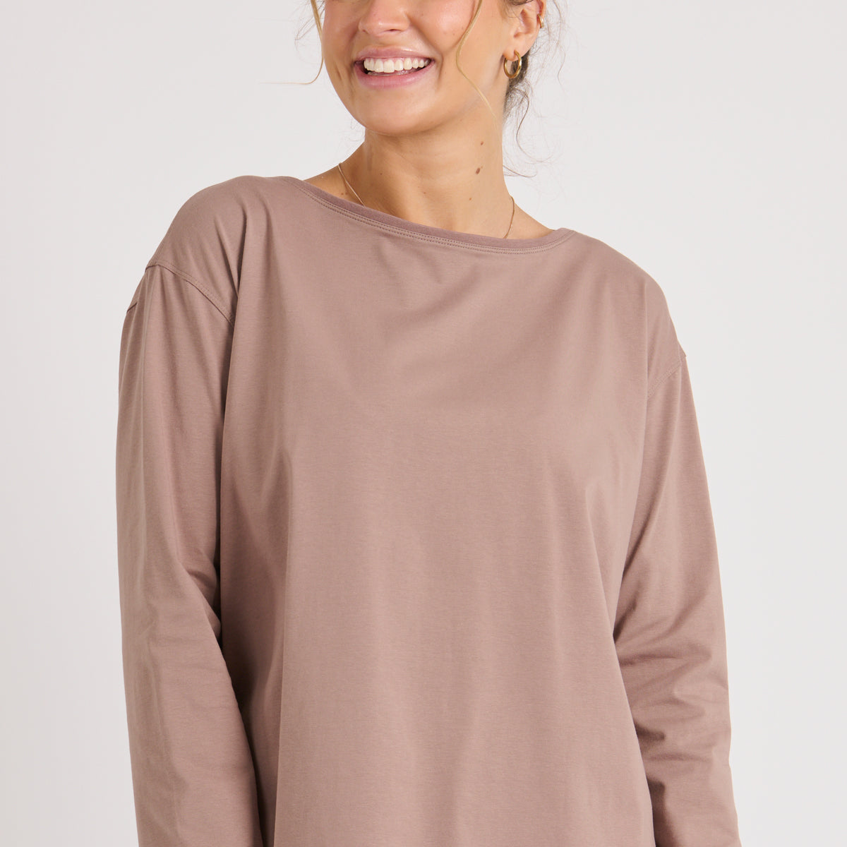 Panel Drop Back Top - Mocha – The Laboratory Store